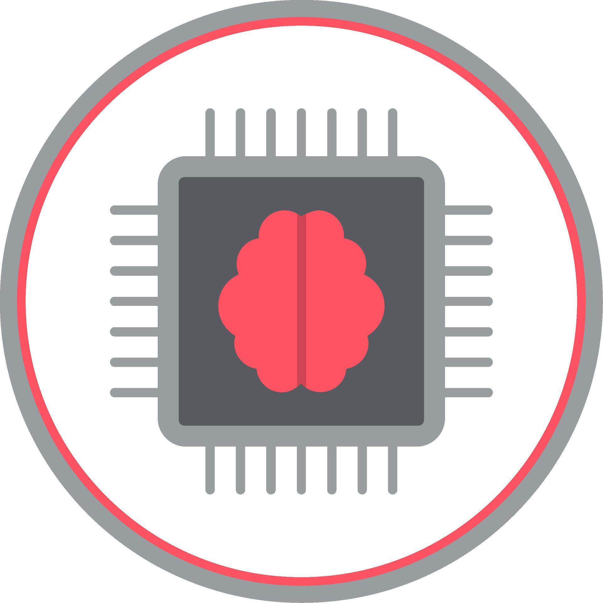 Cpu Flat Circle Icon 43601159 Vector Art At Vecteezy