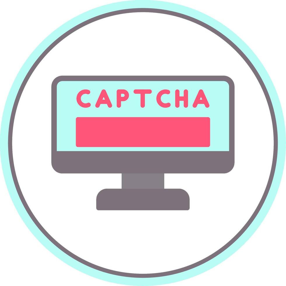 Captcha Flat Circle Icon 43601922 Vector Art At Vecteezy