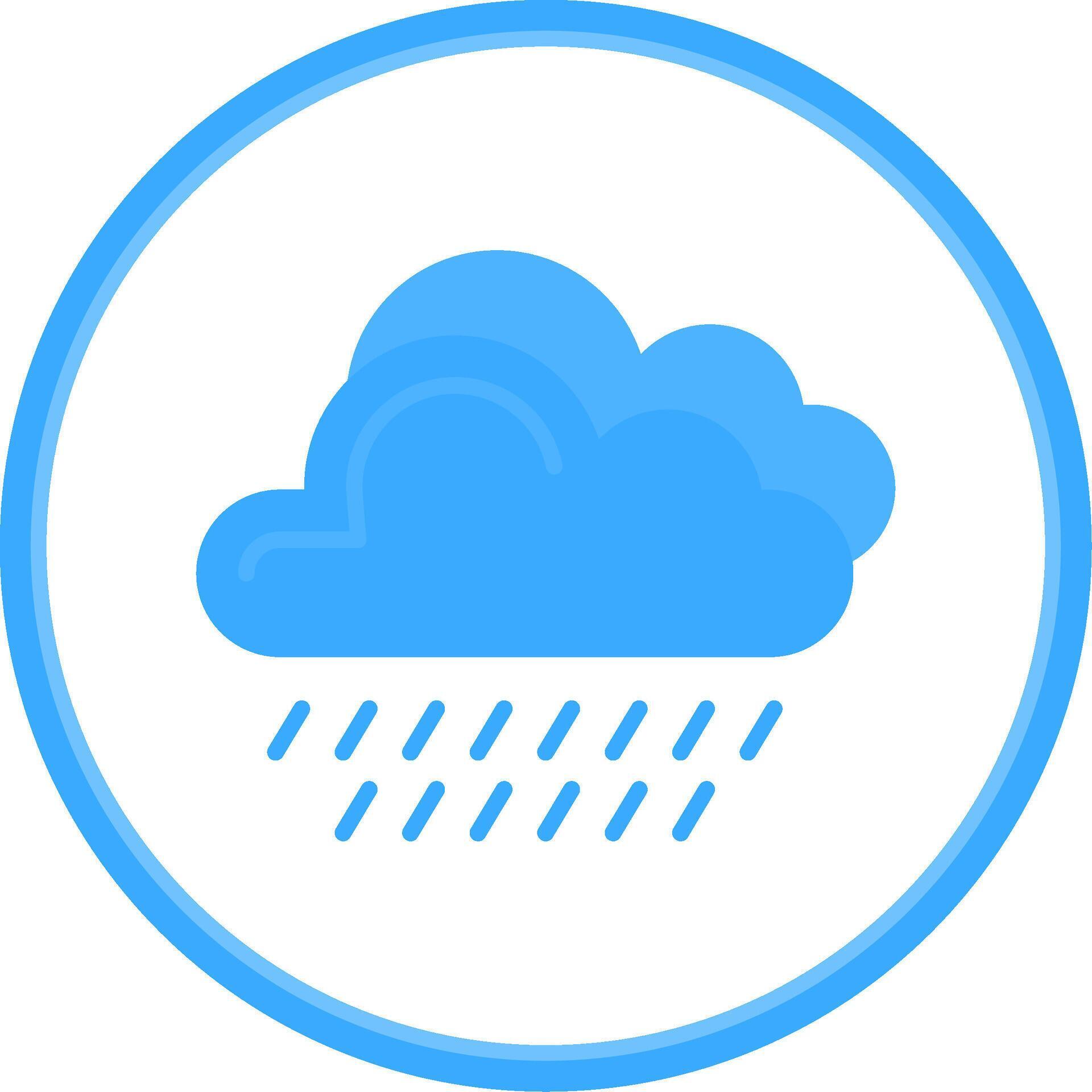 Rain Flat Circle Icon 43607484 Vector Art at Vecteezy