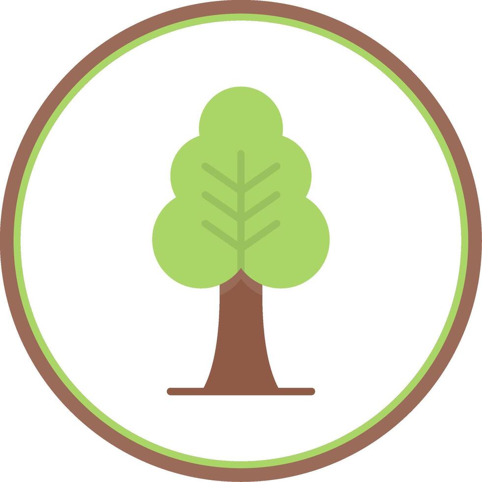 Tree Flat Circle Icon 43607644 Vector Art at Vecteezy