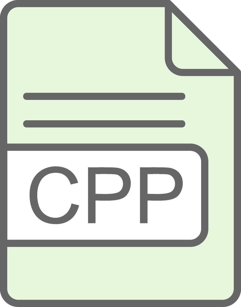 cpp archivo formato relleno icono diseño 43608397 Vector en Vecteezy