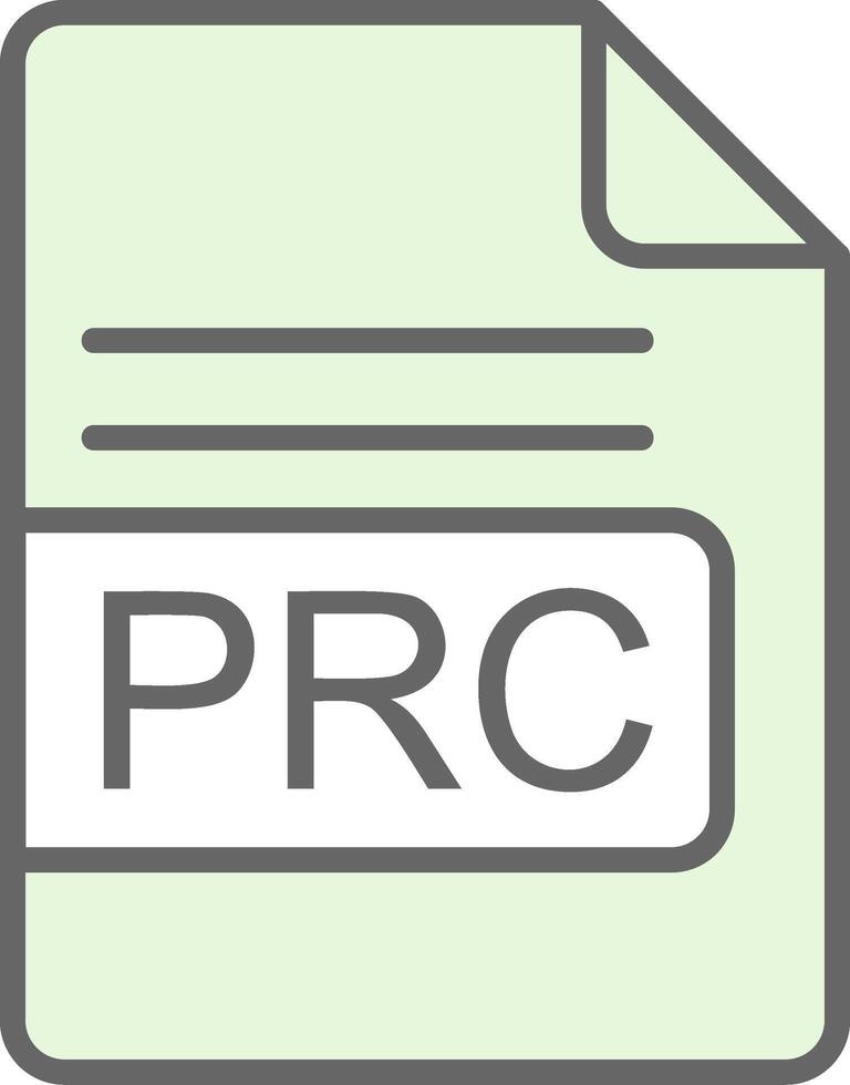 Prc File Format Fillay Icon Design 43608594 Vector Art At Vecteezy