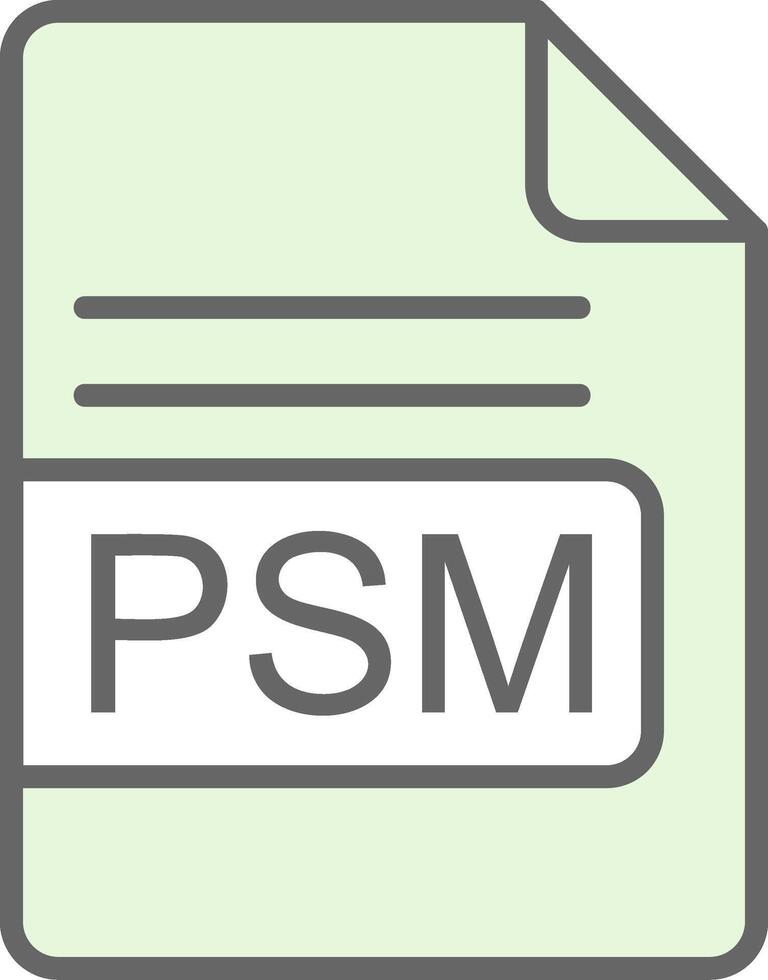 Psm File Format Fillay Icon Design 43608755 Vector Art At Vecteezy