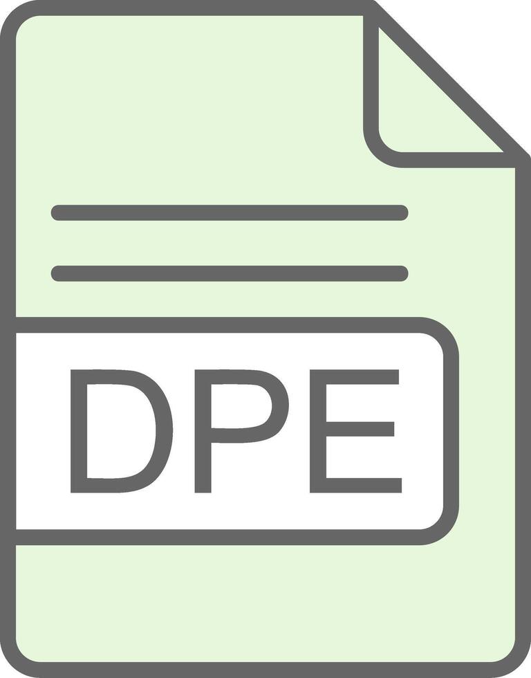 Dpe File Format Fillay Icon Design 43608774 Vector Art At Vecteezy