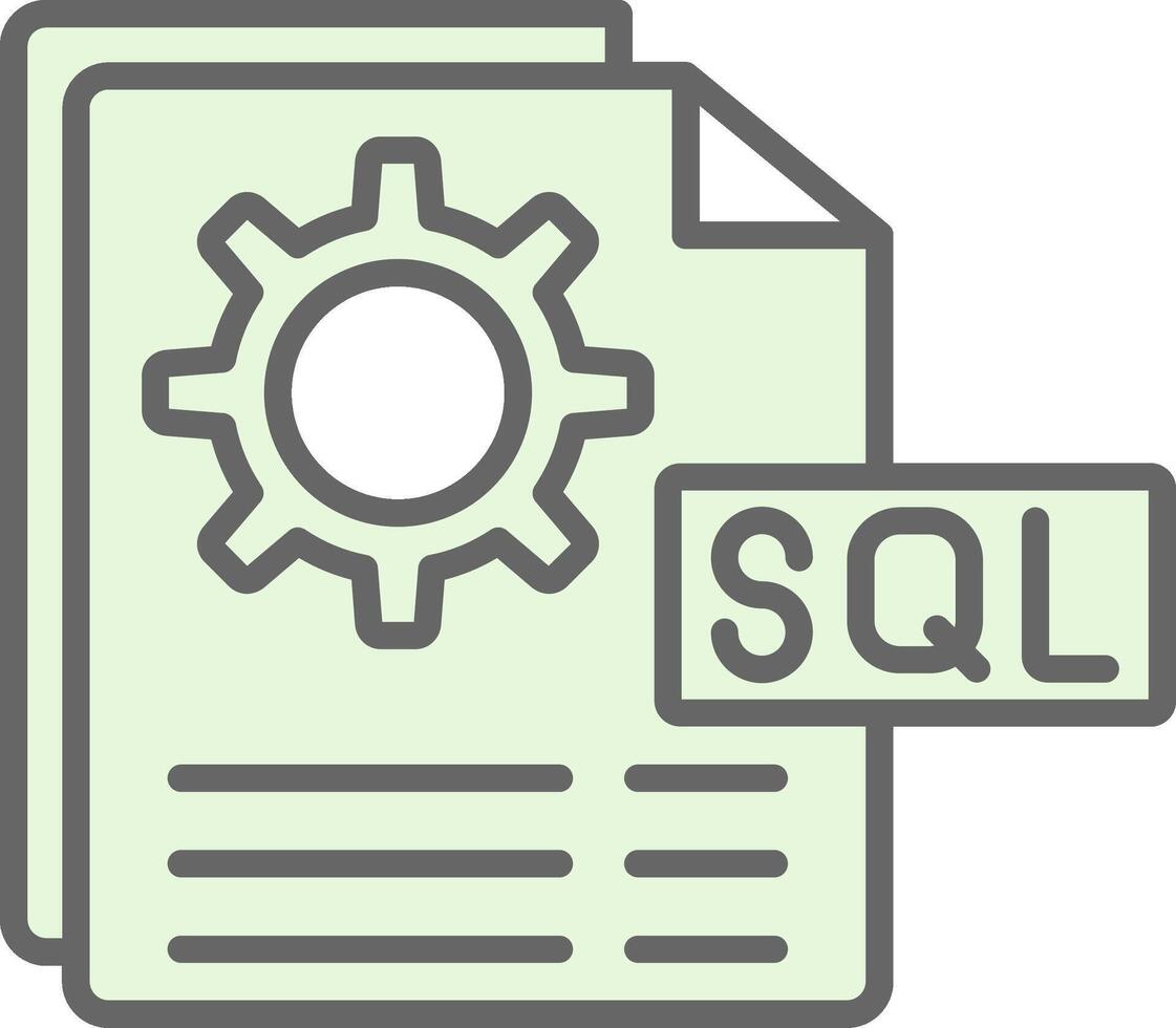 sql archivo relleno icono diseño 43611300 Vector en Vecteezy