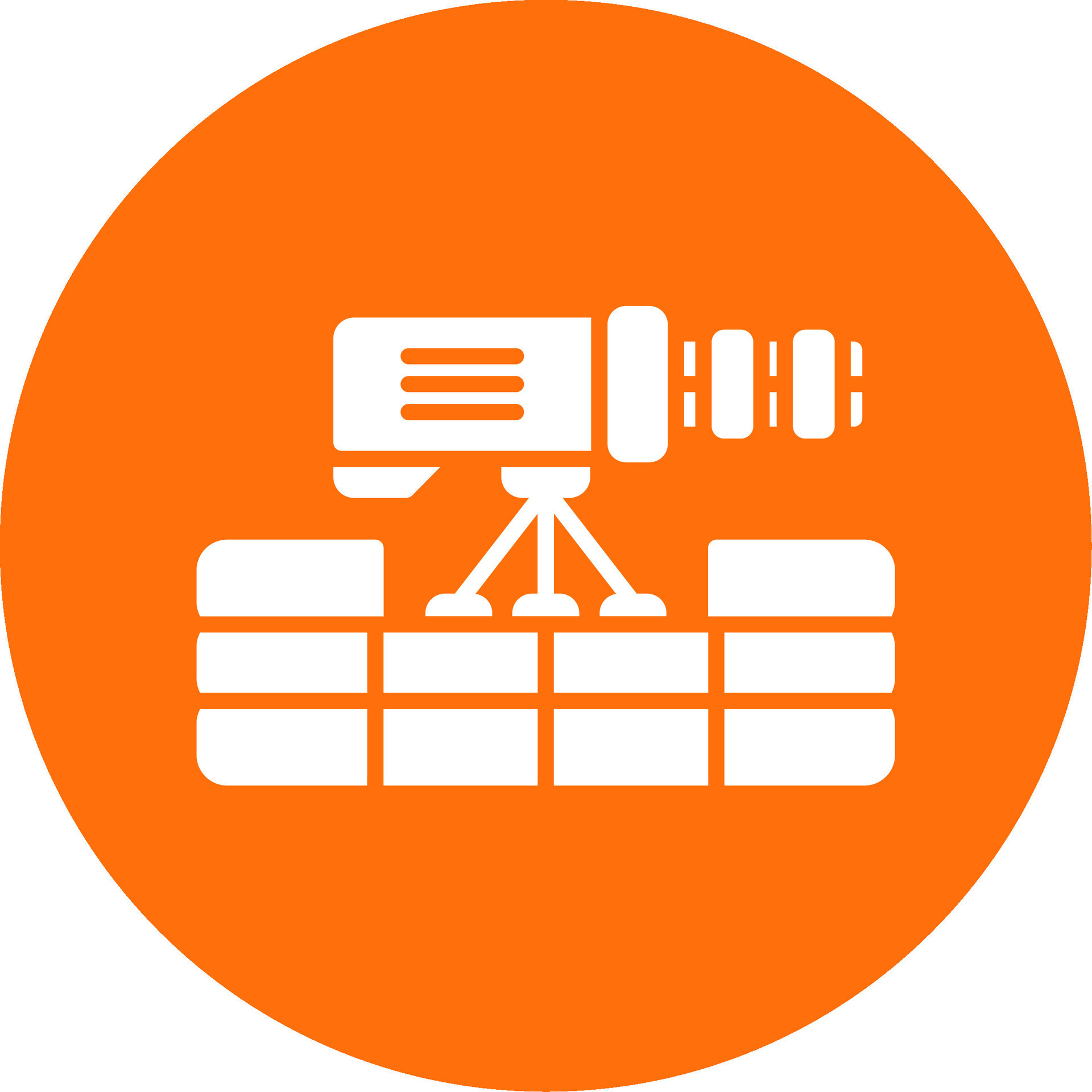 Turret Multi Color Circle Icon 43615968 Vector Art at Vecteezy