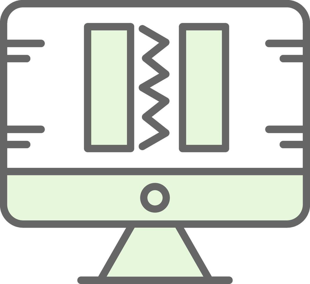 Broken Code Fillay Icon Design 43616805 Vector Art at Vecteezy