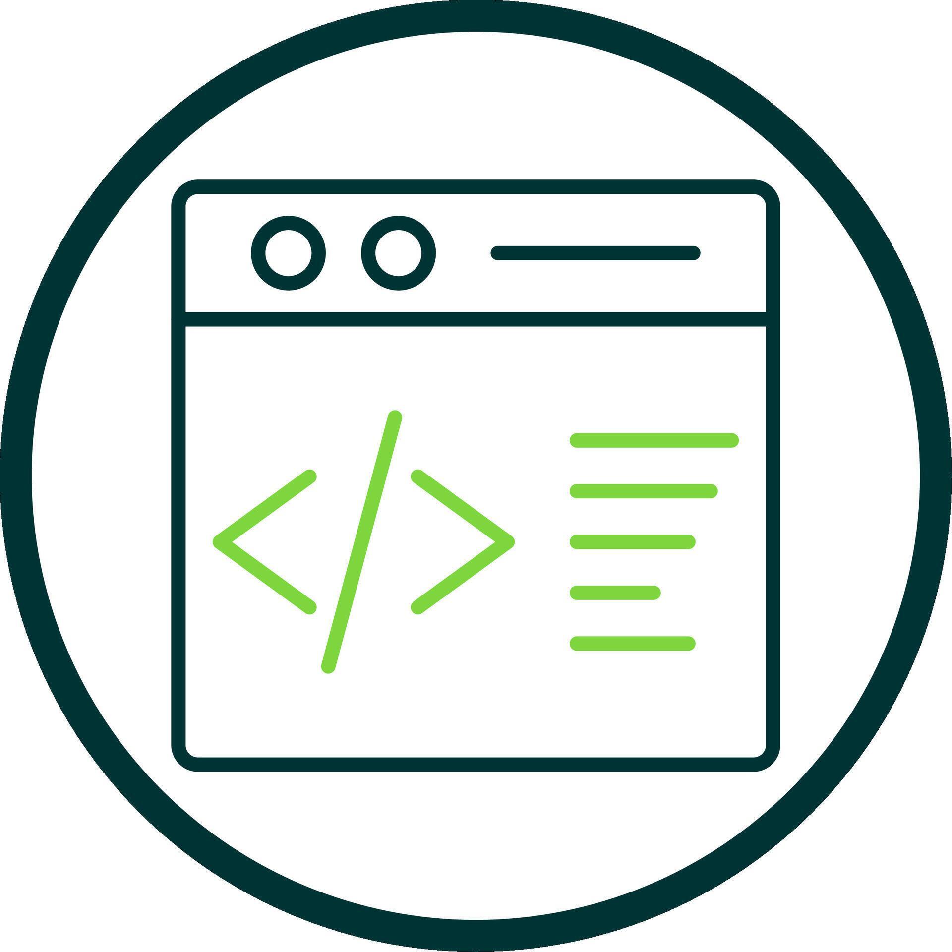 Website Codes Line Circle Icon Design 43623471 Vector Art at Vecteezy