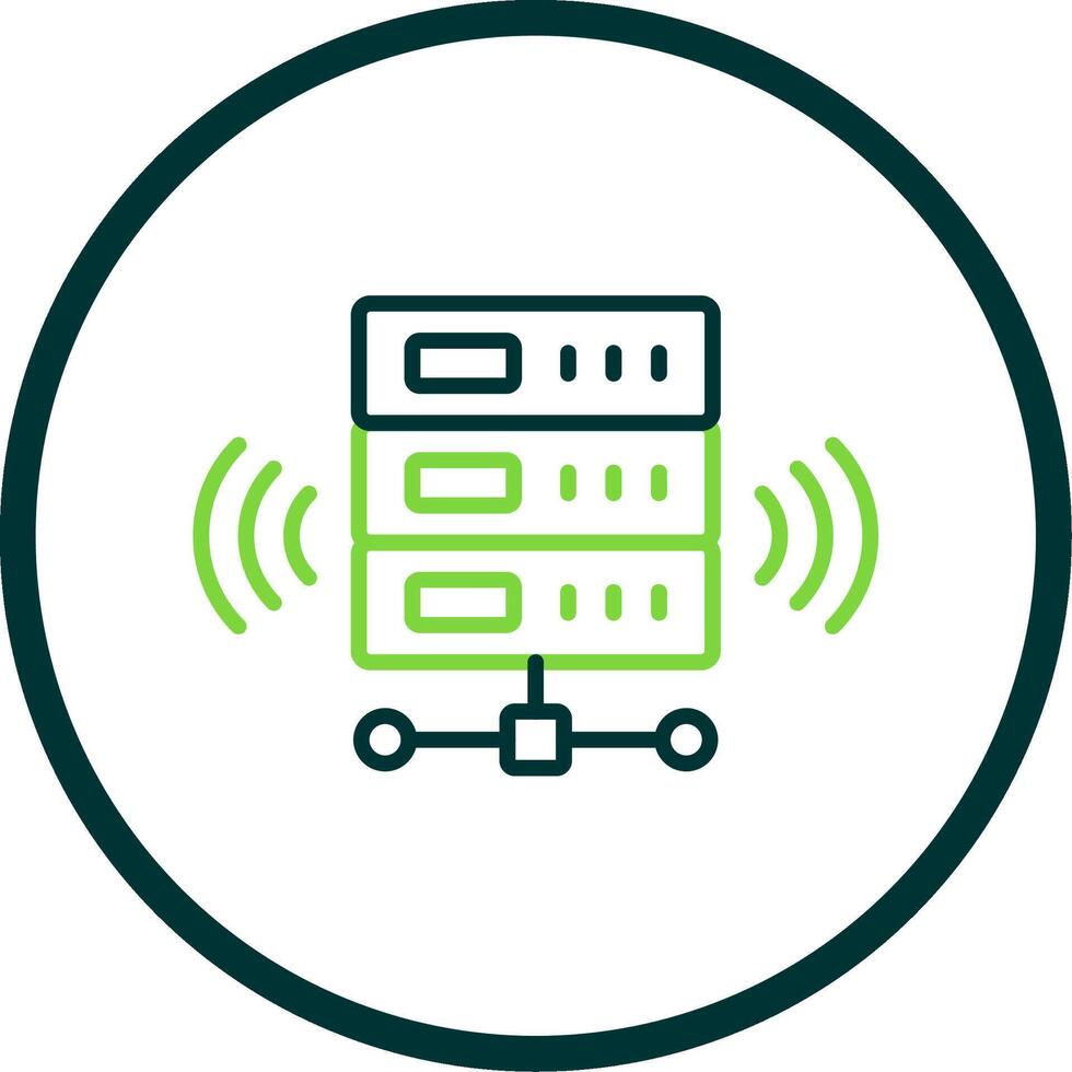 Wireless Database Line Circle Icon Design 43629071 Vector Art at Vecteezy