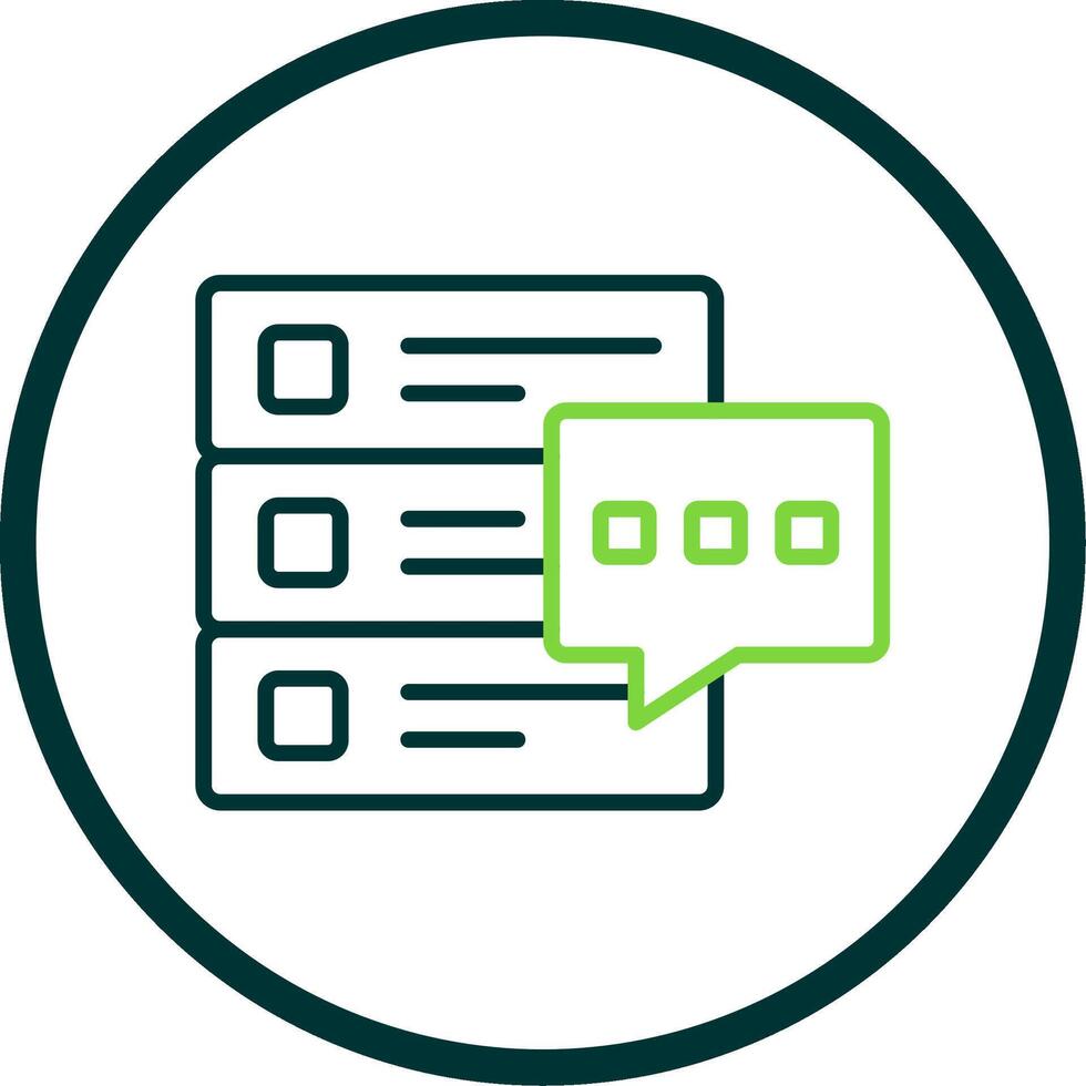 Database Message Line Circle Icon Design 43629106 Vector Art at Vecteezy