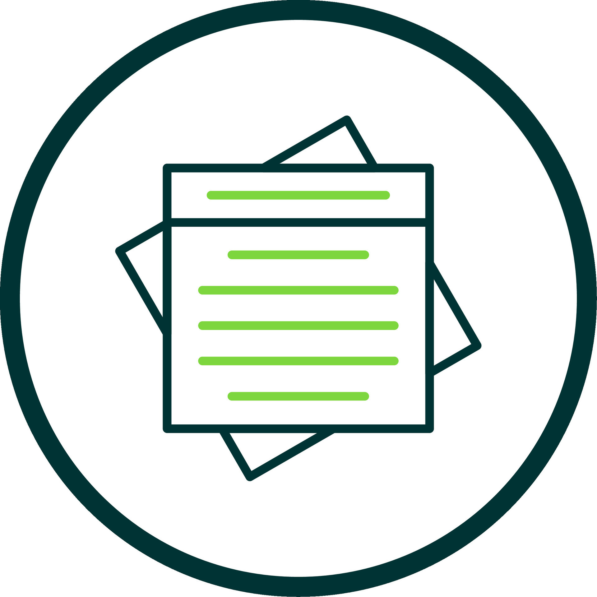 Sticky Note Line Circle Icon Design 43630803 Vector Art at Vecteezy