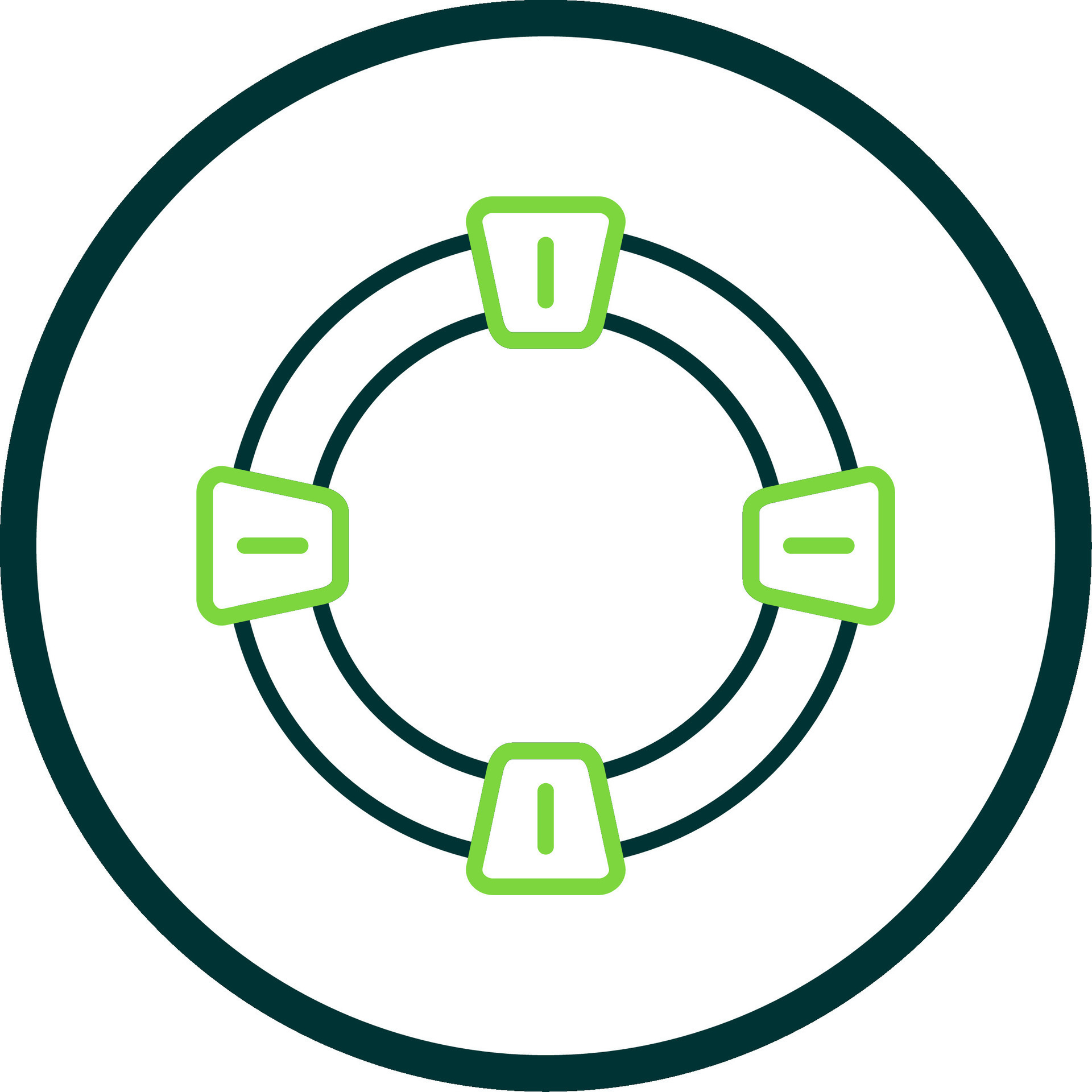 Life Saver Line Circle Icon Design 43631164 Vector Art at Vecteezy