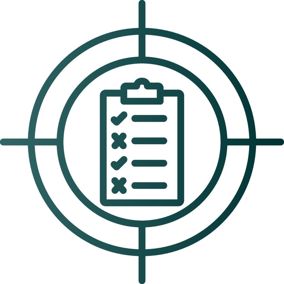Accuracy Line Gradient Icon 43634107 Vector Art At Vecteezy