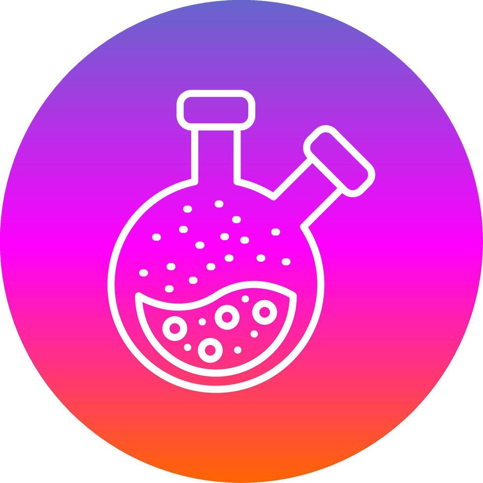 Flask Line Gradient Circle Icon 43634540 Vector Art At Vecteezy