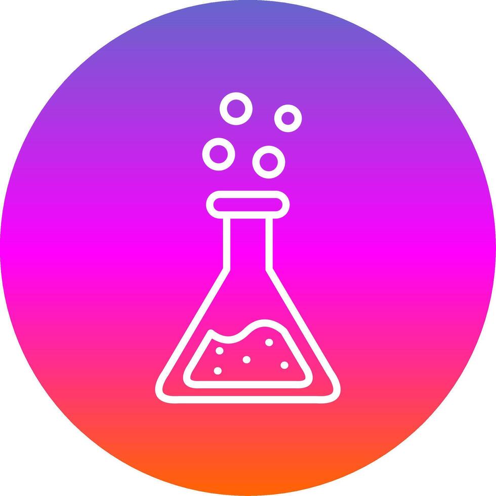 Flask Line Gradient Circle Icon 43634567 Vector Art at Vecteezy