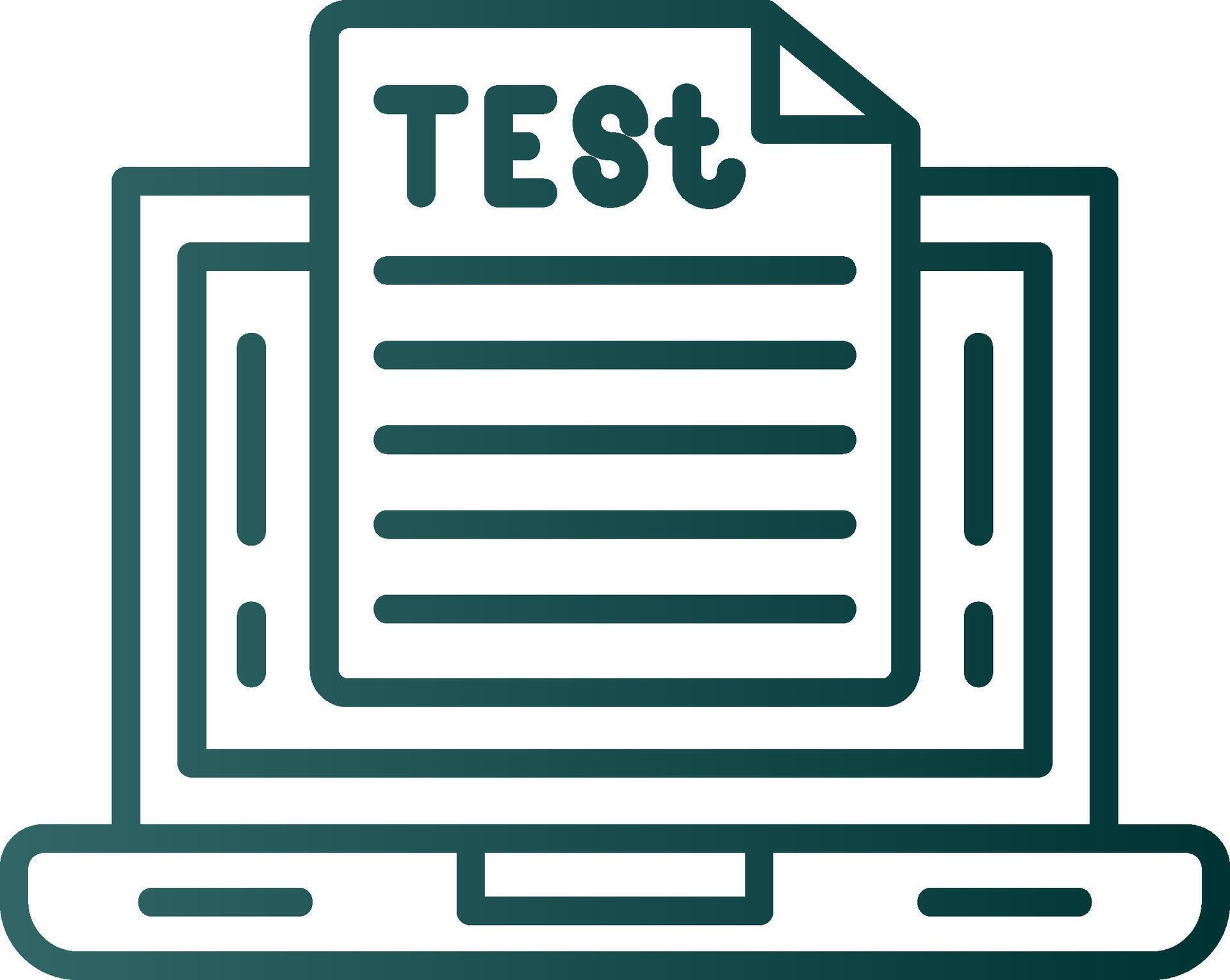 OnLine Gradient Test Line Gradient Icon 43634589 Vector Art at Vecteezy