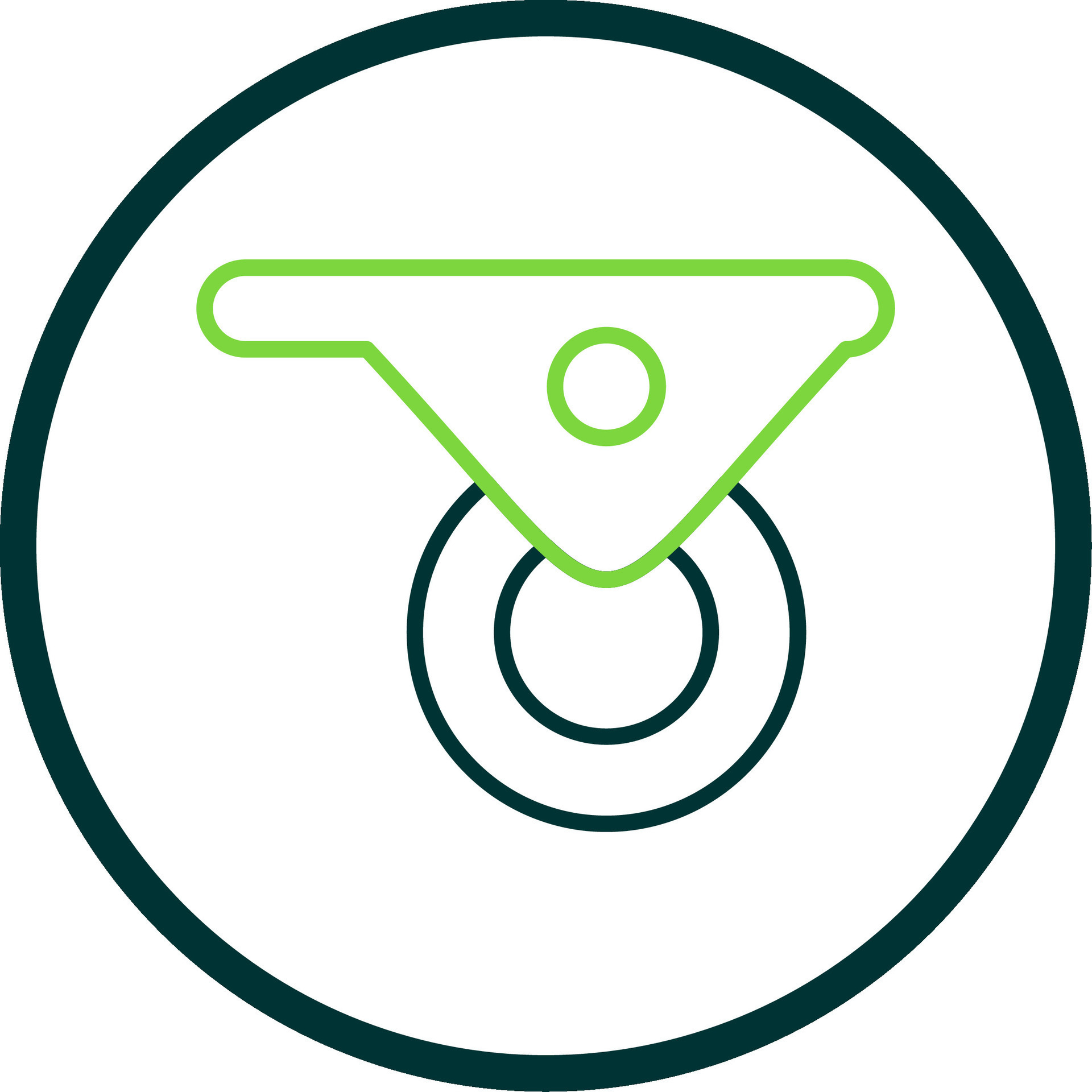 Caster Line Circle Icon Design 43635204 Vector Art at Vecteezy