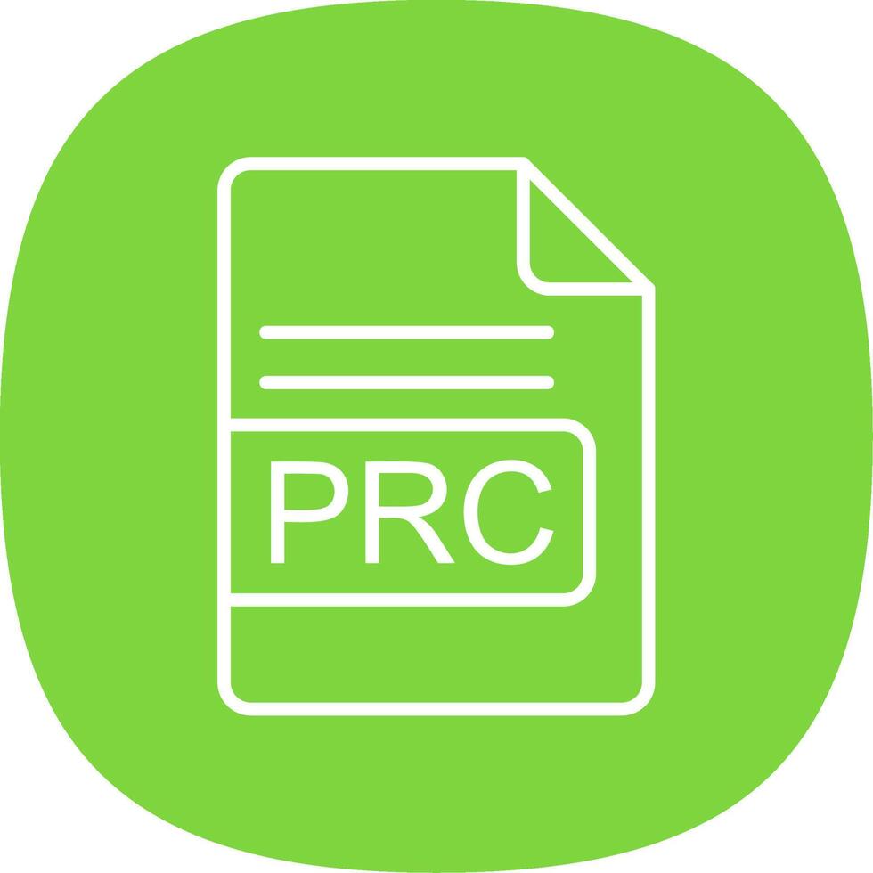 Prc File Format Line Curve Icon Design 43635410 Vector Art At Vecteezy