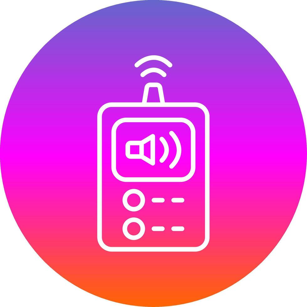 Recorder Line Gradient Circle Icon 43635833 Vector Art At Vecteezy