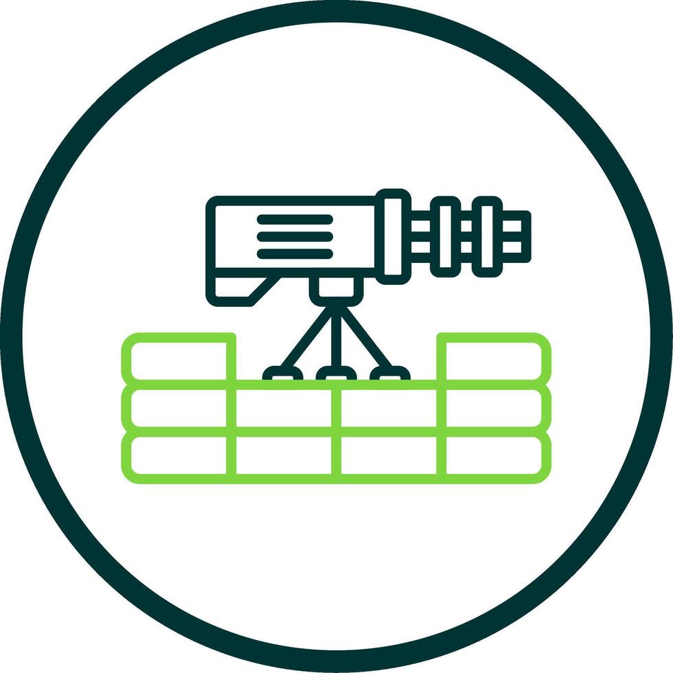 Turret Line Circle Icon Design 43636004 Vector Art at Vecteezy