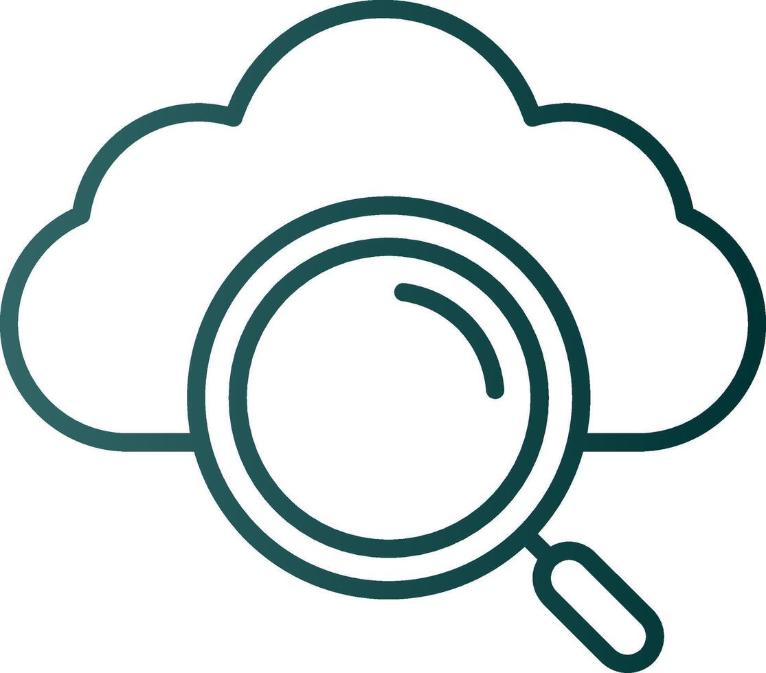Cloud Computing Line Gradient Icon 43637047 Vector Art At Vecteezy