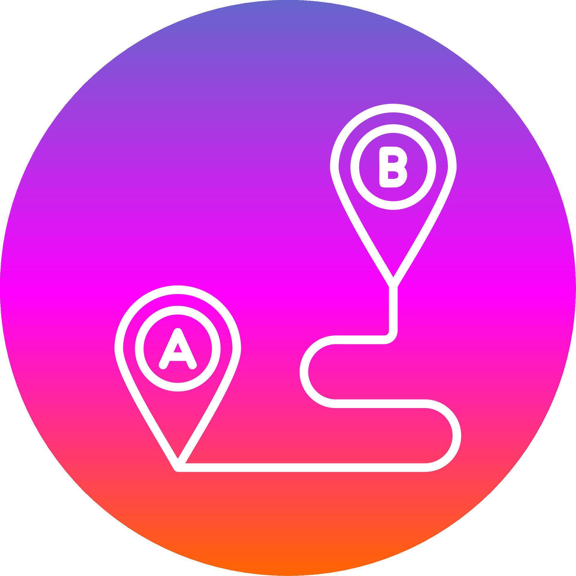 Route Planning Line Gradient Circle Icon 43637967 Vector Art at Vecteezy