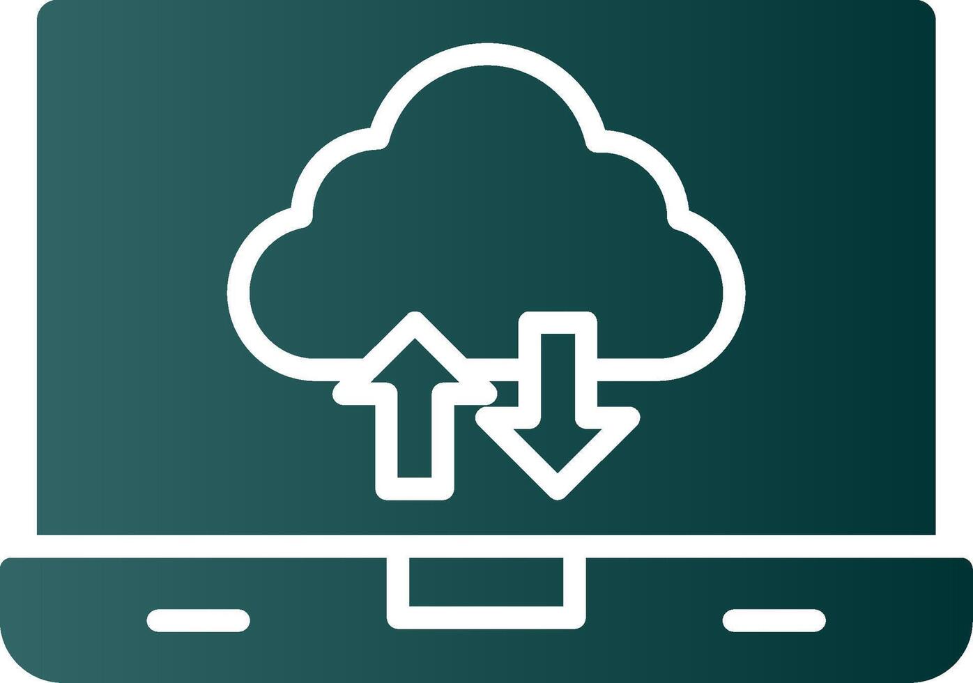 Cloud Computing Glyph Gradient Icon 43641347 Vector Art at Vecteezy