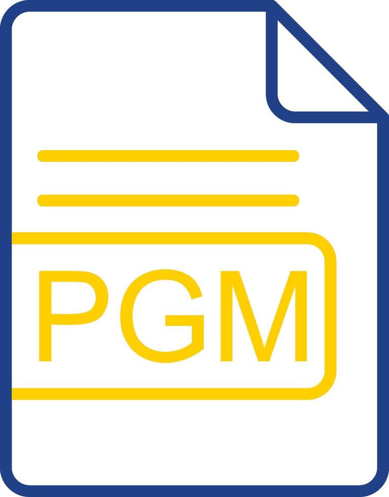 PGM File Format Line Two Colour Icon Design 43642275 Vector Art at Vecteezy