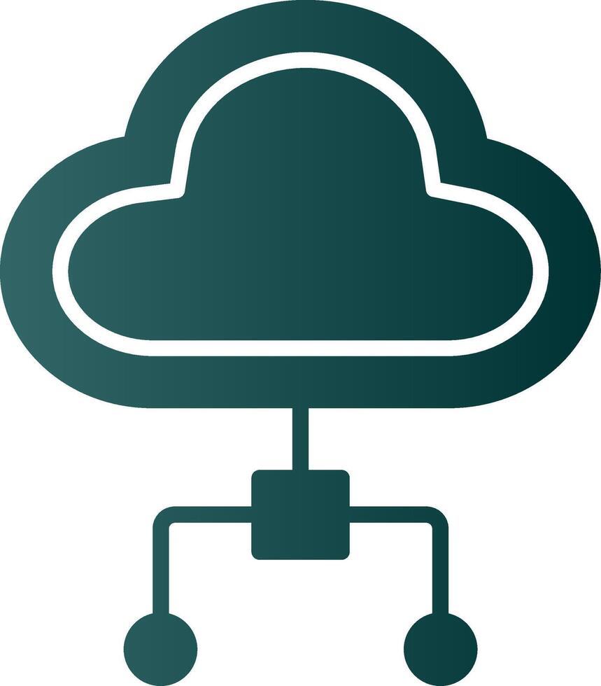 Cloud Computing Glyph Gradient Icon 43642438 Vector Art at Vecteezy