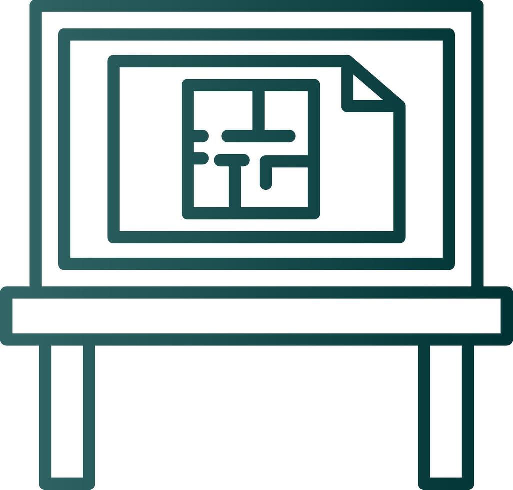 Architecture Line Gradient Icon 43642439 Vector Art At Vecteezy