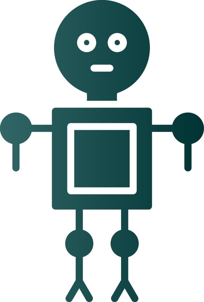 Robot Glyph Gradient Icon 43648633 Vector Art at Vecteezy