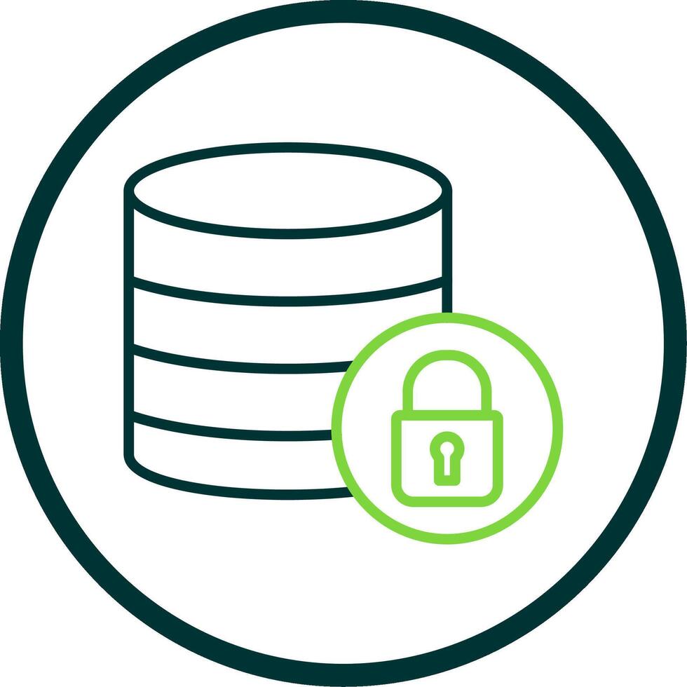 secure Database Line Circle Icon Design 43666120 Vector Art at Vecteezy