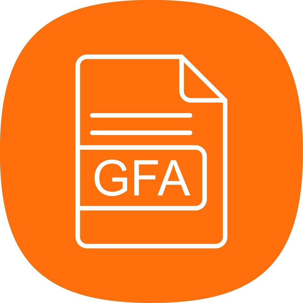 GFA File Format Line Curve Icon Design 43666769 Vector Art at Vecteezy