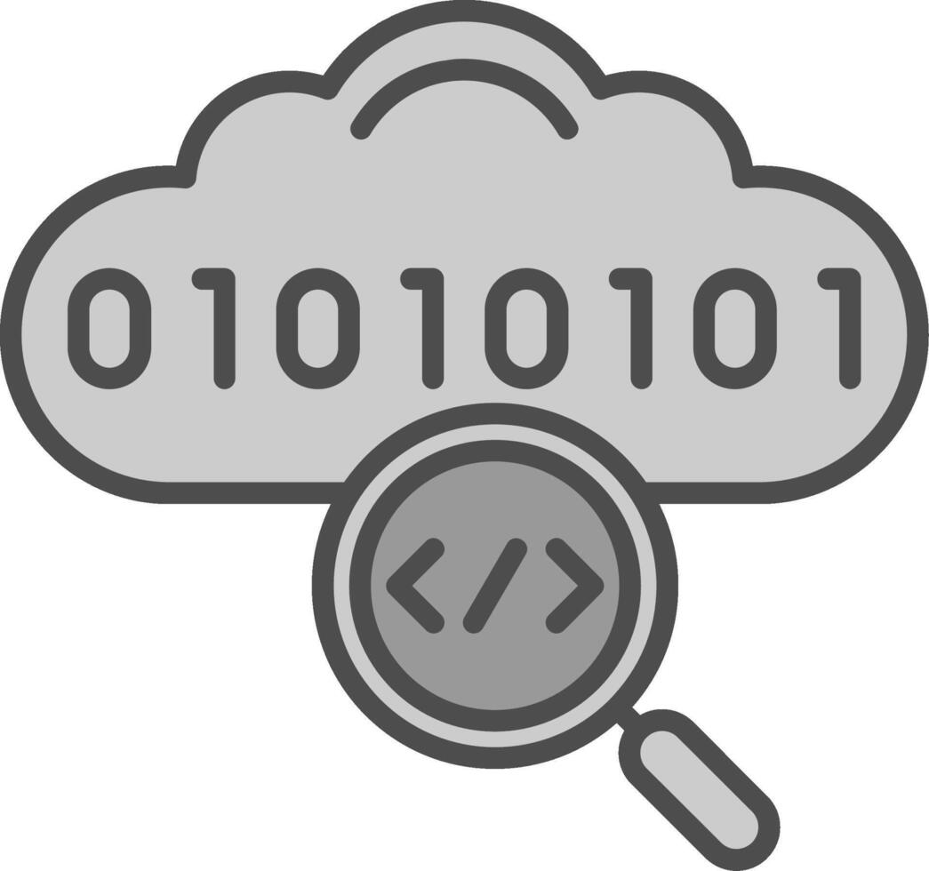Cloud Coding Line Filled Greyscale Icon Design 43675063 Vector Art at Vecteezy