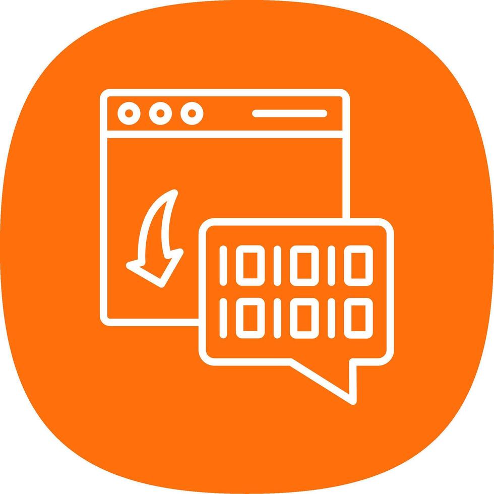 Binary Code Line Curve Icon Design 43677362 Vector Art At Vecteezy