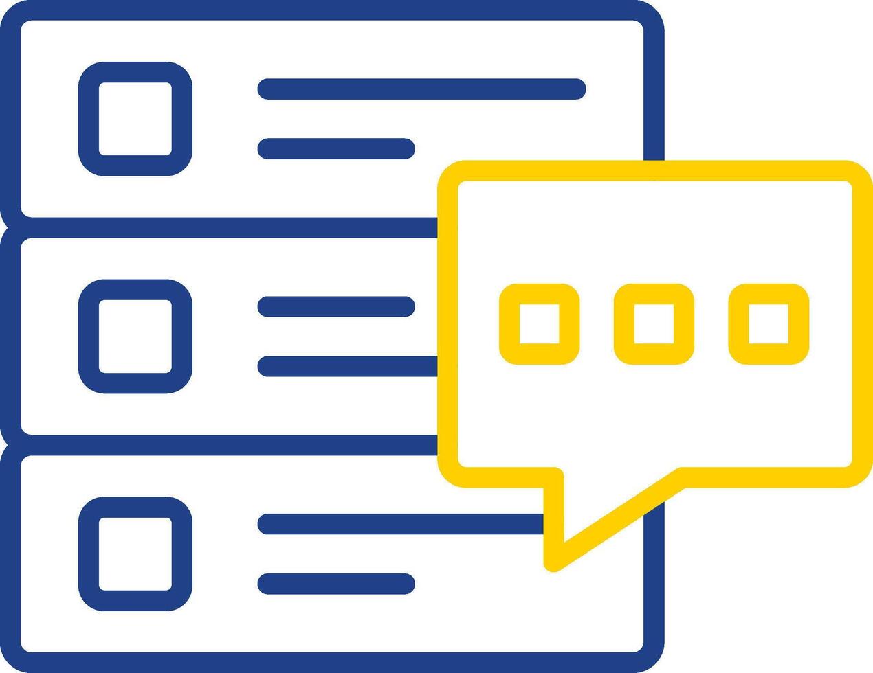 Database Message Line Two Colour Icon Design 43679028 Vector Art at ...
