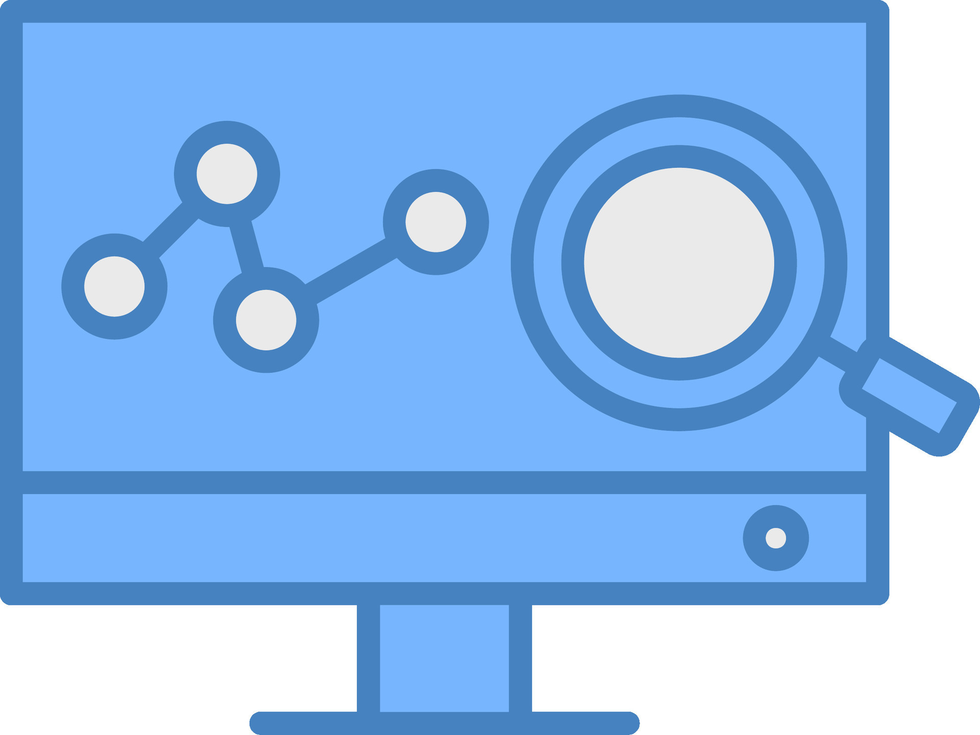 Data Analysis Line Filled Blue Icon 43680659 Vector Art At Vecteezy