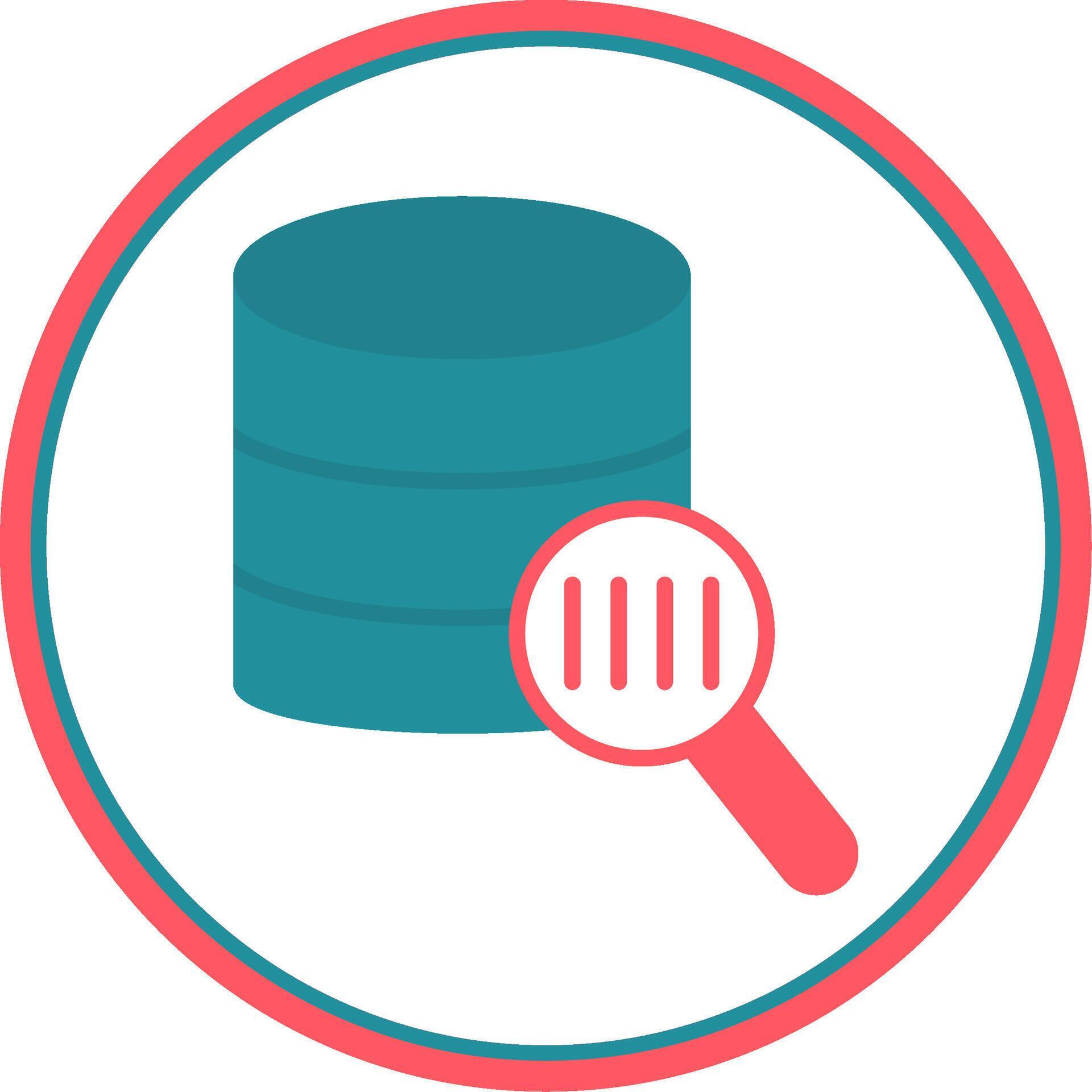 Database Scanning Flat Circle Icon 43681089 Vector Art At Vecteezy