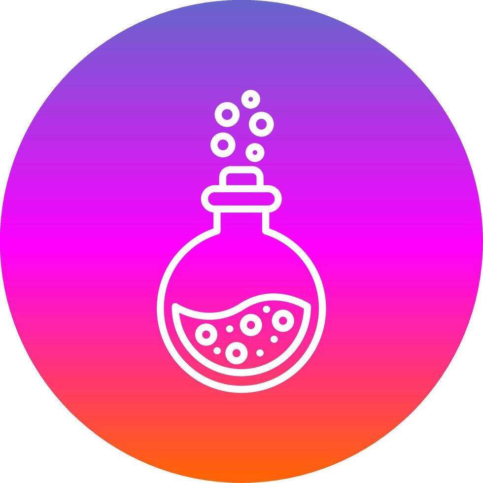 Flask Line Gradient Circle Icon 43683100 Vector Art at Vecteezy