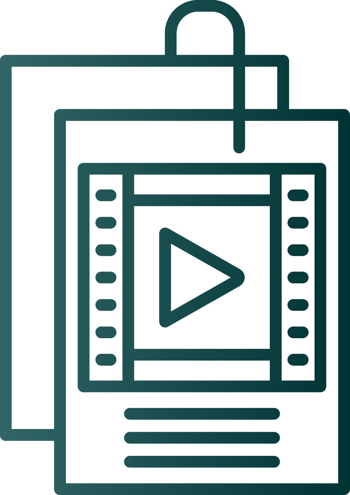 Script Line Gradient Icon 43684240 Vector Art at Vecteezy