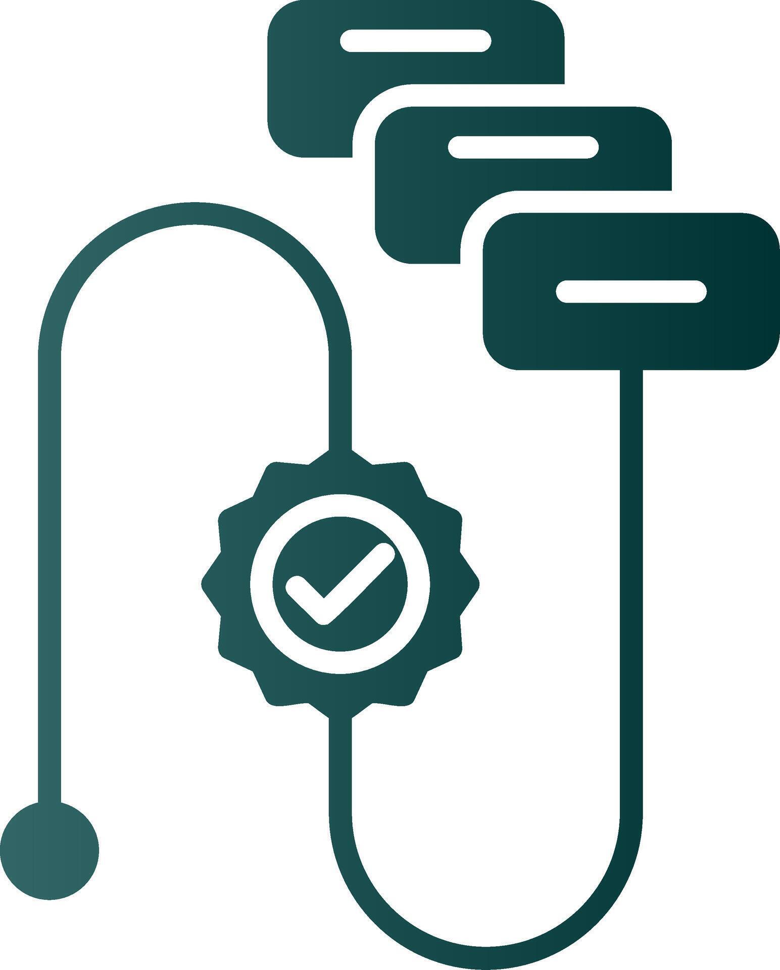 Workflow Glyph Gradient Icon 43684817 Vector Art at Vecteezy