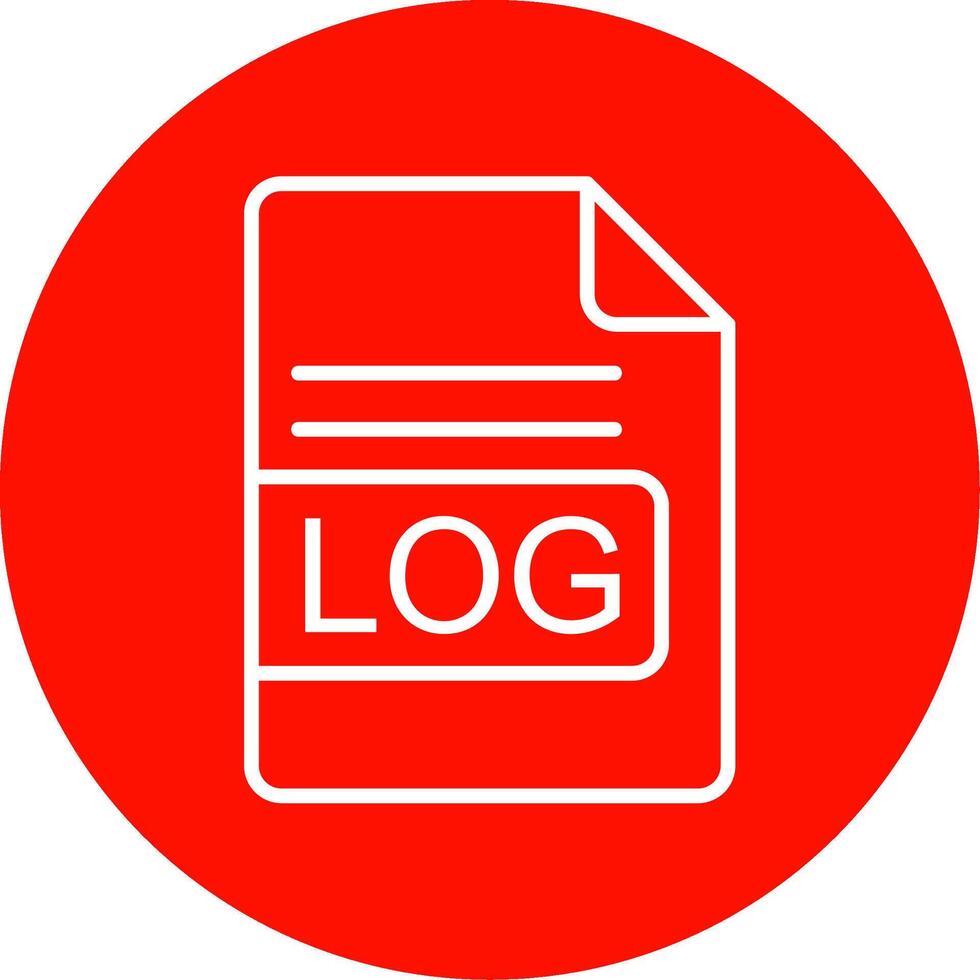 Log File Format Multi Color Circle Icon 43687455 Vector Art At Vecteezy