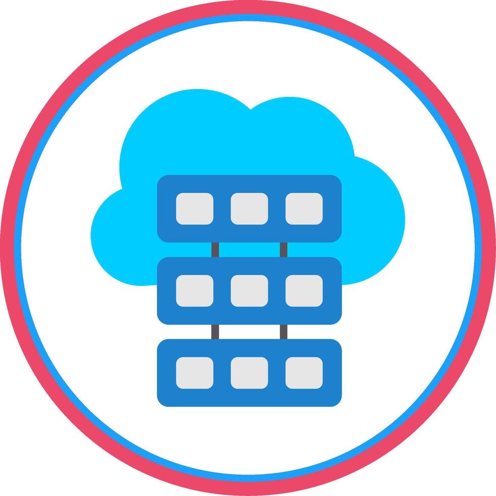 Cloud Computing Flat Circle Icon 43688226 Vector Art at Vecteezy