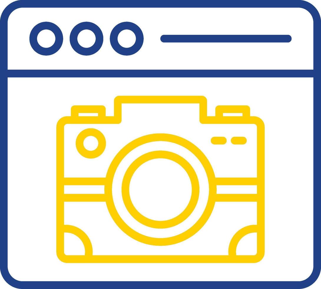 Browser Line Two Colour Icon Design 43688911 Vector Art at Vecteezy