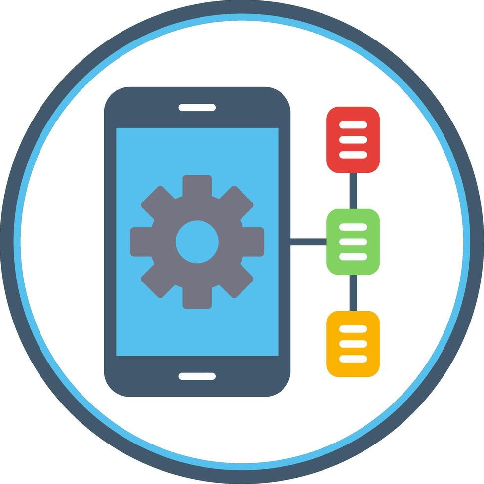 Task Flat Circle Icon 43690438 Vector Art at Vecteezy