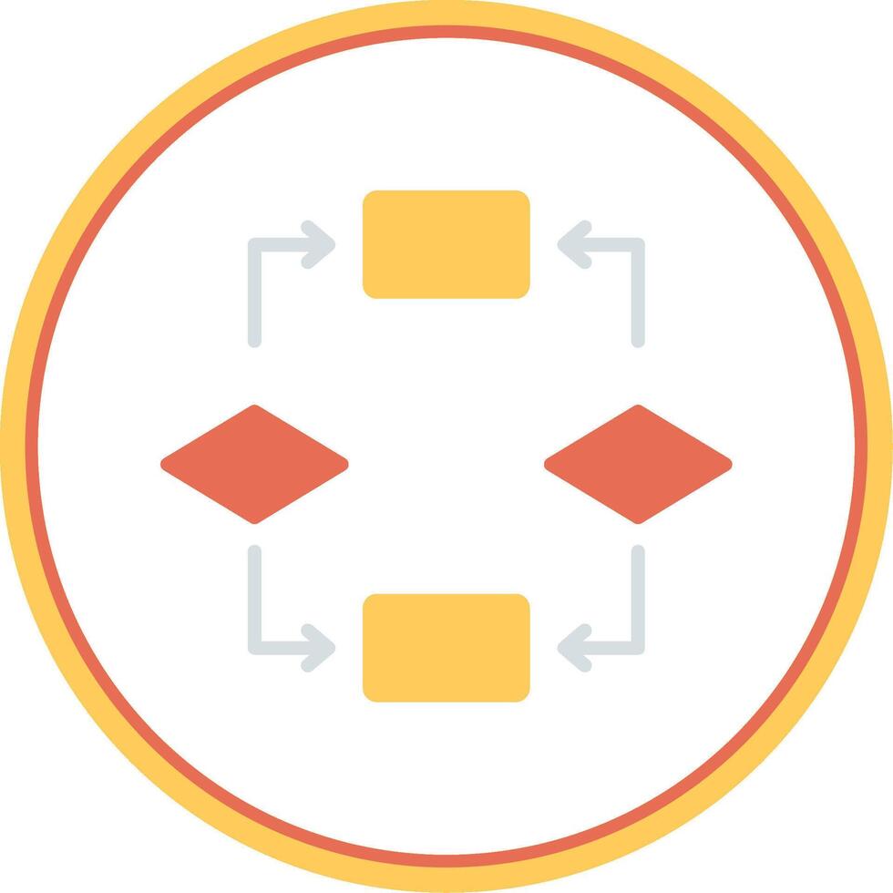 algoritmo plano circulo icono 43690869 Vector en Vecteezy