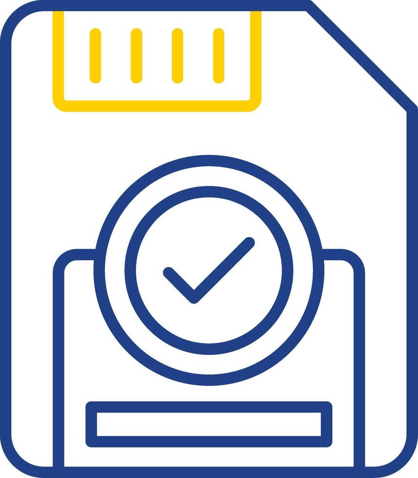 Disk Line Two Colour Icon Design 43693138 Vector Art at Vecteezy