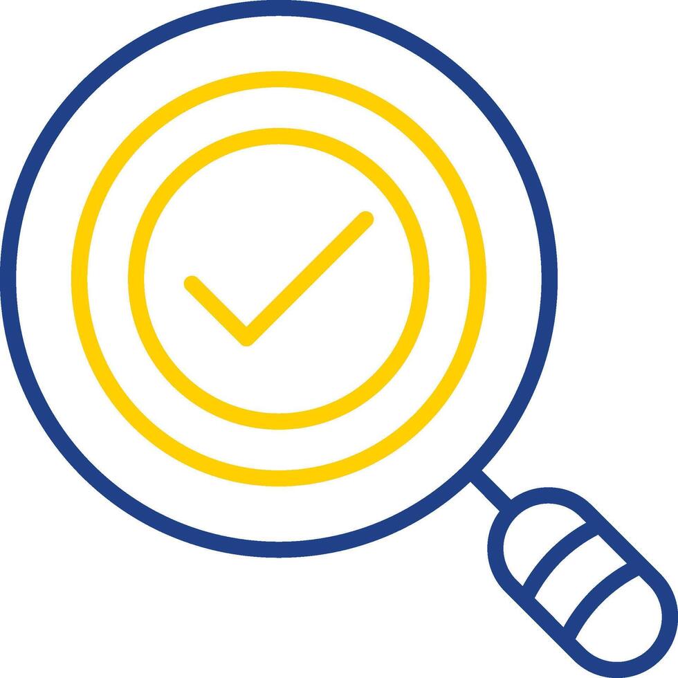 Magnifying Glass Line Two Colour Icon Design 43693603 Vector Art At Vecteezy