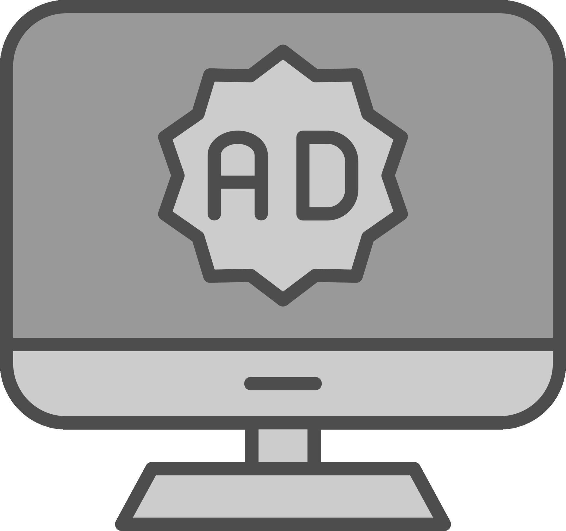 Computer Line Filled Greyscale Icon Design 43694263 Vector Art at Vecteezy