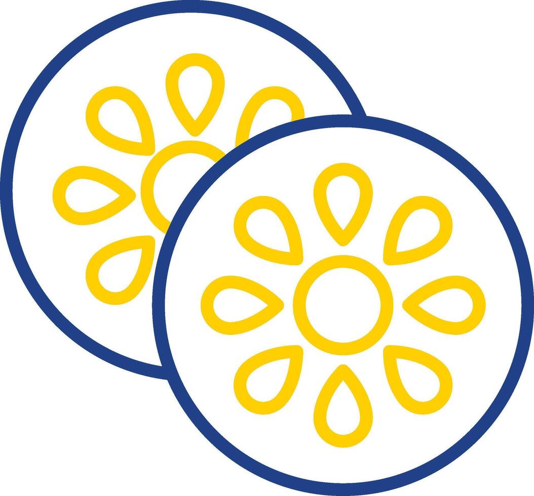 Kiwi Line Two Colour Icon Design 43696204 Vector Art at Vecteezy